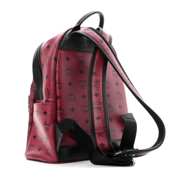 MCM | Bags | Mcmvisetos Small Stark Backpackburgundy | Poshmark
